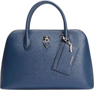 Guess Femme, Sacs, Bleu, Taille: ONE Size Sac &agrave; main Patsie avec logo