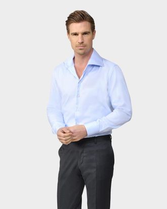 van Laack Twill Hemd mit Fischgrat Tailor Fit