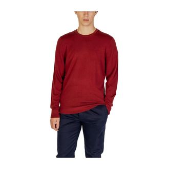 Calvin Klein Jeans Merino Rundhals - - Knitwear - Herren - Rot - M