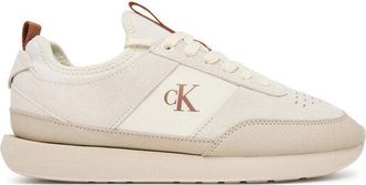 Calvin Klein Sneakers Retro Runner Sock Laceup Neo Mix HW0HW03250 Creme