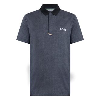 HUGO BOSS Kurzarm-Polo mit Logo - - Tops - Herren - Grau - 2XL