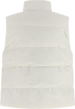 Canada Goose Womens White Polyester Sleeveless Jacket Clothing