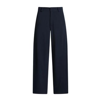 Kiton Tailored Wool and Silk Hosen - - Trousers - Damen - Blau - M