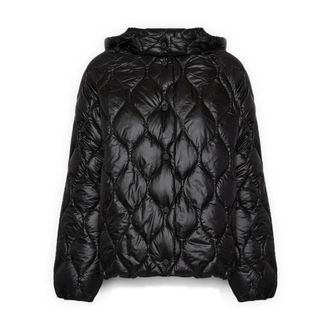 Elena Miro Leichte gesteppte Nylon-Daunenjacke - - Jackets - Damen - Schwarzk - 2XL