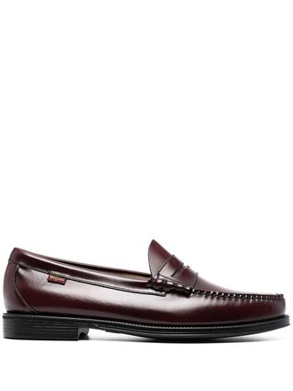 G.H. Bass & Co. mocassins &agrave; entaille penny - Rouge