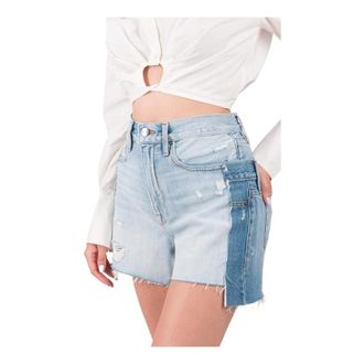 Frame Denim Layered Denim Shorts - - Shorts - Damen - Blau - W26