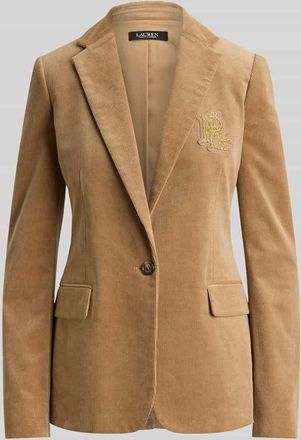 Lauren Ralph Lauren Regular Fit Kurzblazer mit Logo-Applikation