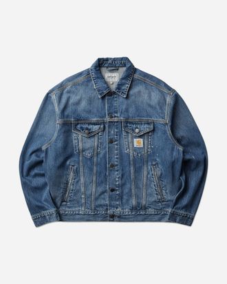 Carhartt Work in Progress Men s Helston Jacket Blue (Destroy Wash)