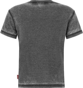 Diesel Rhinestone Logo T-Shirt - Gray