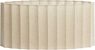 Light & Living Abat-jour ovale beige en textile 58x24x27cm - Style Japandi - Protection IP20 pour espaces int&eacute;rieurs - Light & Living