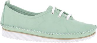 Andrea Conti Damen Schnürer Sneaker, pastellgrün, 38 EU