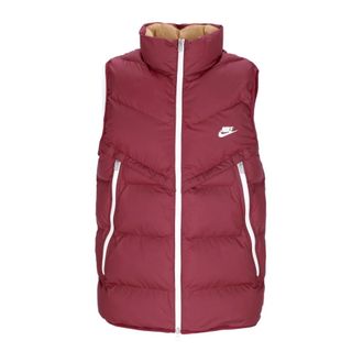 Nike Homme, Vestes, Brun, Taille: S Gilet Sans Manches Coupe-vent Dark Beetroot