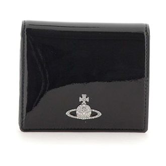 Vivienne Westwood Femme, Accessoires, Noir, Taille: ONE Size Petit portefeuille &agrave; fermoir