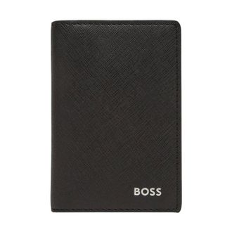 HUGO BOSS Homme, Accessoires, Noir, Taille: ONE Size Portefeuille Bifold en Simili Cuir