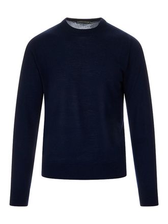 Canali Pull Col Rond - Bleu
