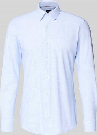 HUGO BOSS Slim Fit Businesshemd mit Allover-Muster Modell HANK