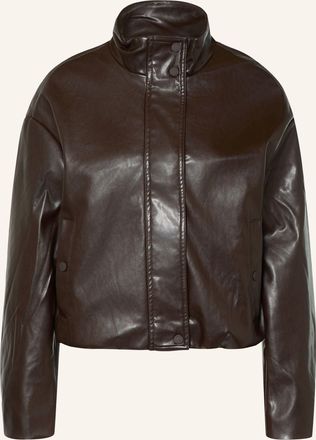 s.Oliver S.Oliver Jacke In Lederoptik braun