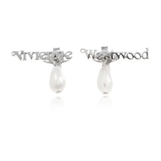 Vivienne Westwood Amelia Earrings - Femme - Accessoires - Gris - Taille: ONE Size