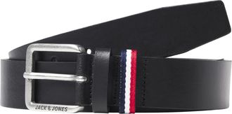 Jack & Jones Herren Jacespo Belt Lederg rtel, Schwarz, 90 EU