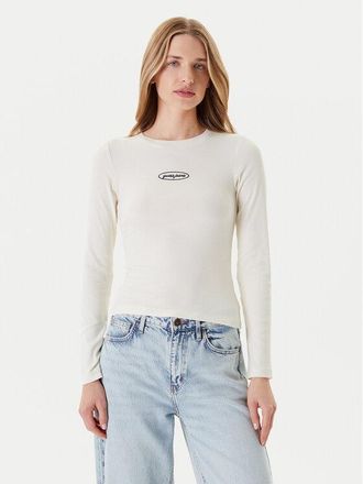 Guess Bluse W5YP38 KA0H1 &Eacute;cru Slim Fit