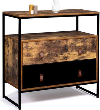 IDMarket Idmarket - Kommode mit 2 Schubladen chicago 80 cm Industriedesign