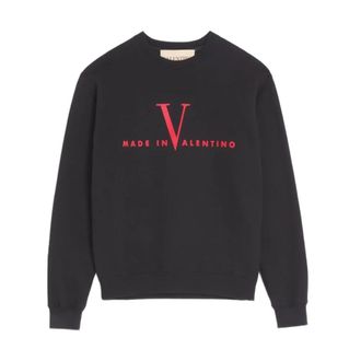 Valentino Baumwoll-Sweatshirt mit Rundhalsausschnitt - - Sweatshirts & Hoodies - Herren - Schwarzk - M