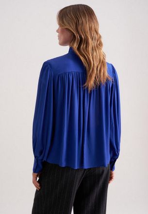 Seidensticker Klassische Bluse 1/1 Binderkragen Uni