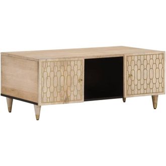 vidaXL Table basse 100x54x40 cm bois de manguier massif - Vidaxl