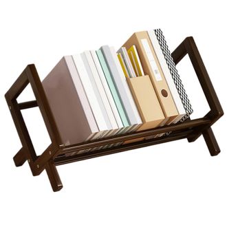 Generic Schreibtisch-B&uuml;cherregal - Mini-Tischregal, vielseitige Aufbewahrungshalterung, vertikales Organizer-Layout ausziehbar mit platzsparender Funktion | L