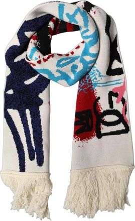 Dolce & Gabbana Graffiti Print Strickschal - - Accessories - Herren - Mehrfarbig - ONE SIZE
