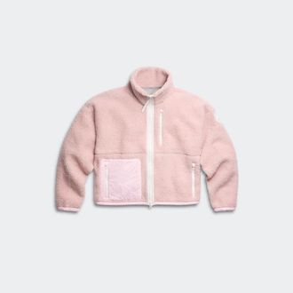 Canada Goose Simcoe Fleecepullover mit Rei&szlig;verschluss White Label (Weiblich, Bloom Pink, S)