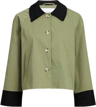 Vila Veste droite &agrave; col et poignets contrast&eacute;s