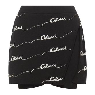 Carlo Colucci Kurzer Rock - - Skirts - Damen - Schwarzk - L