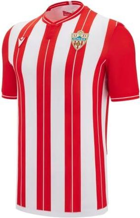Macron Maillot De Match Domicile Adulte UD Almeria (FR/ES, Alpha/Lettres, M, Taille Normale, Taille Normale, Rouge)