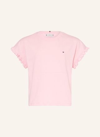 Tommy Hilfiger T-Shirt Mit R&uuml;schen rosa
