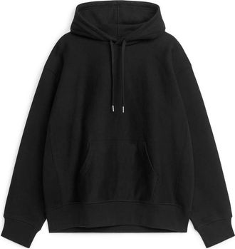 Arket Lockerer Kapuzenpullover In Schwerer Qualit&auml;t -Schwarz