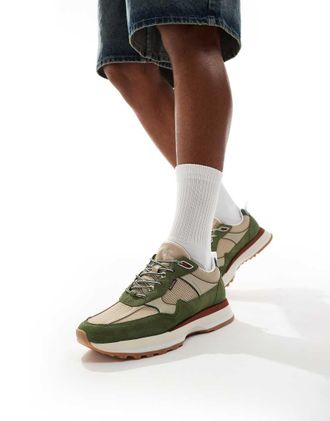 Paul Smith Paul Smith - Baskets chunky en daim mélangé avec logo - Vert