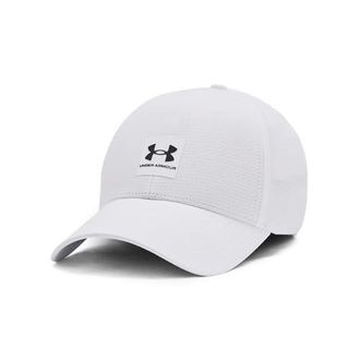 Under Armour M ISO-Chill ArmourVent STR Casquette pour Homme, (100) Blanc / / Castlerock, S/M