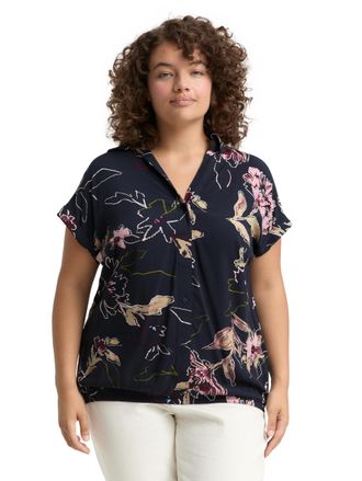 Tom Tailor Damen 1049412 Bluse, 38400-Big Flower Design, 54 Größen