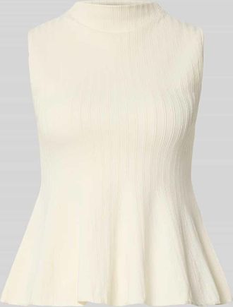 Marella Stricktop aus Lyocell-Mix mit Stehkragen