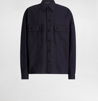 Dolce & Gabbana Glen Plaid Shirt - Mann Hemden Multicolor 37