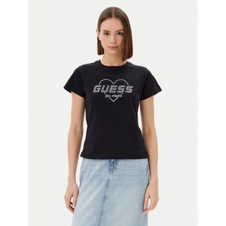 Guess T-Shirt V5GI10 K9RM1 Schwarz Regular Fit