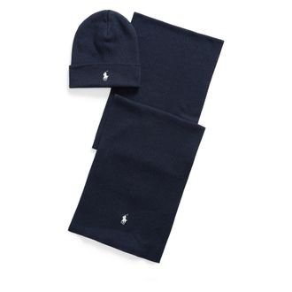 Polo Ralph Lauren Set Schal und M&uuml;tze Polo Ralph Lauren 710B28980001 Dunkelblau