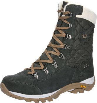 Brütting Damen Fenella Schneestiefel, anthrazit/beige, 36 EU