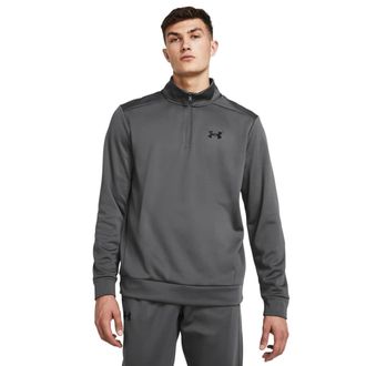 Under Armour Herren Armourfleece 1/4 Zip, (025) Castlerock/Schwarz, XXX-Large