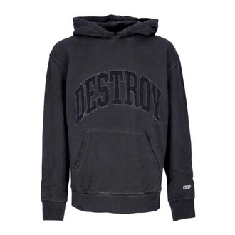 HUF Gun Metal Destroy Rebuild Hoodie - - Sweatshirts & Hoodies - Herren - Schwarzk - S