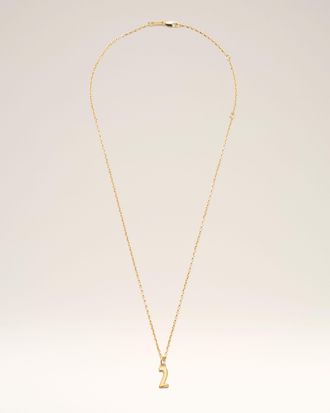 Ami Collier Martel&eacute; Dor&eacute; Pendentif 2 en Laiton Or - TU - Unisex