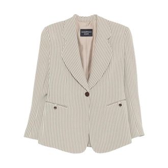 Emporio Armani Femme, Vestes, Beige, Taille: 40 FR Blazers