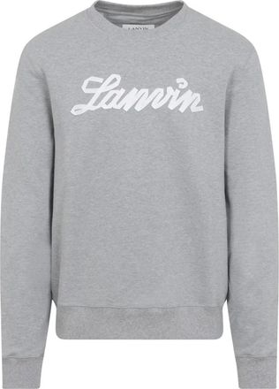 Lanvin Homme, Sweatshirts et sweats &agrave; capuche, Gris, Taille: XL SweaT-shirt &agrave; Ruban