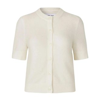 Sams&oslash;e & Sams&oslash;e Sanoura ss Cardigan 15556 - - Knitwear - Damen - Wei&szlig; - XL